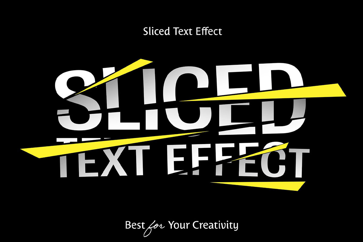 Freebie Tuesday – 13th of June – Sliced Text Effect – SomeWhat Creative